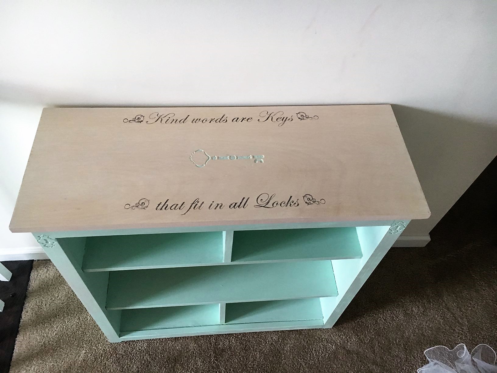 Composite Bookcase Revamp into Unique Upscale Decor