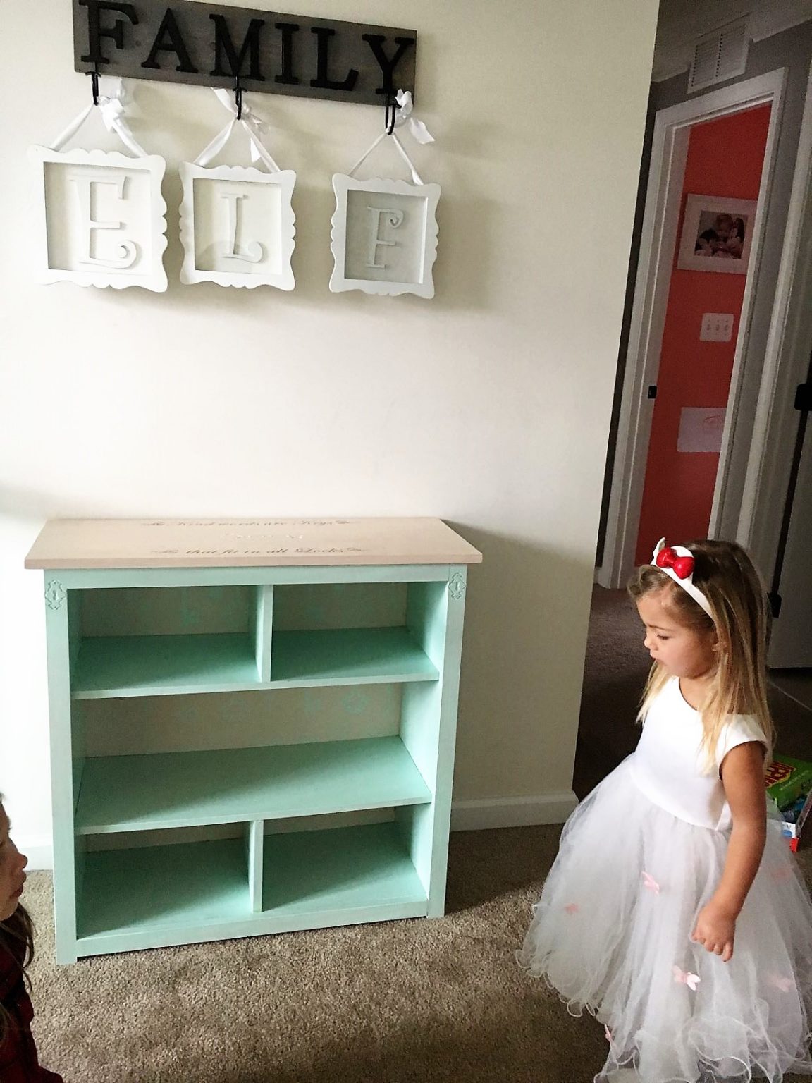 Composite Bookcase Revamp into Unique Upscale Decor