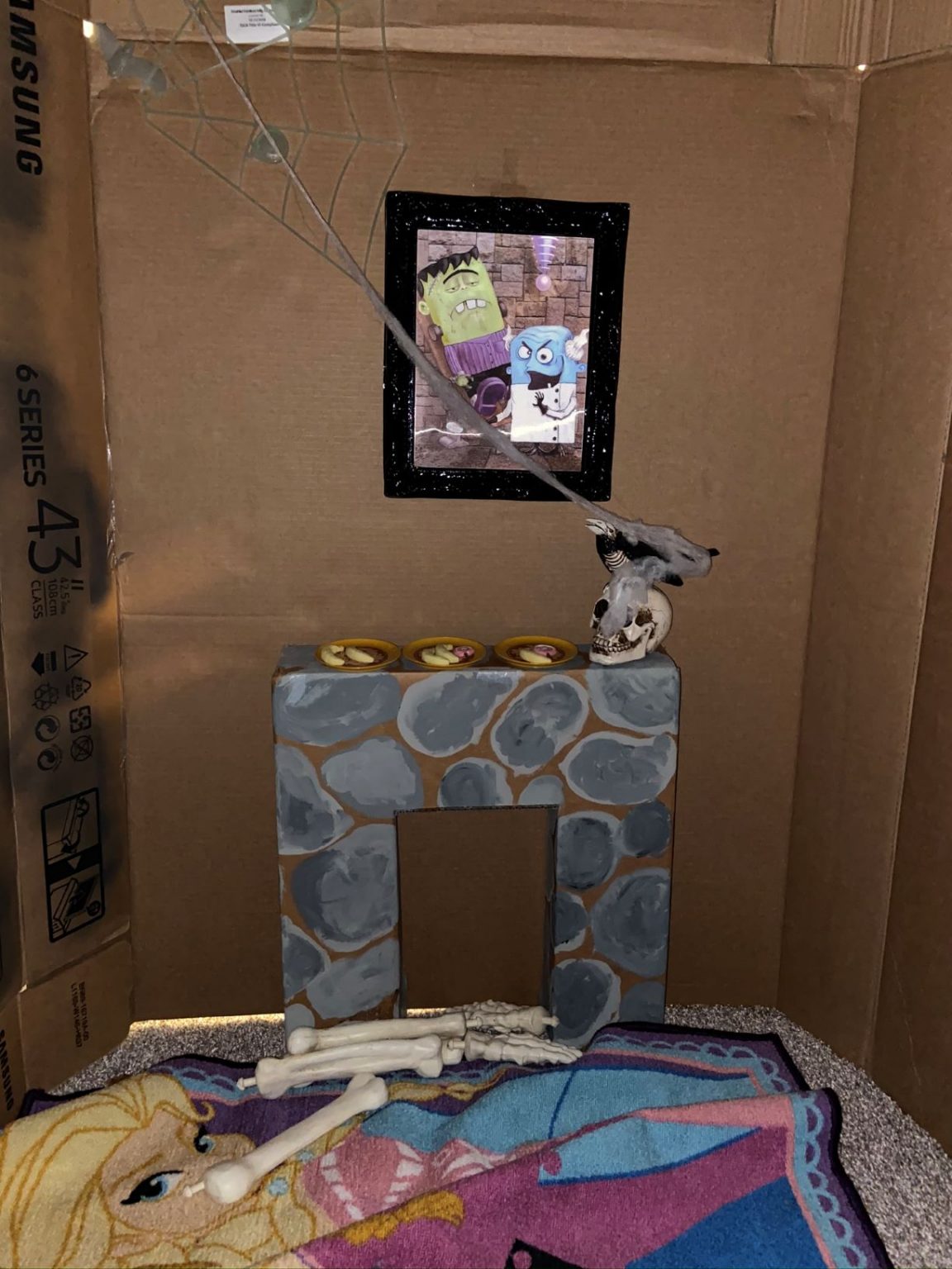 Haunted Cardboard House for your Kids who Love a Little Scare