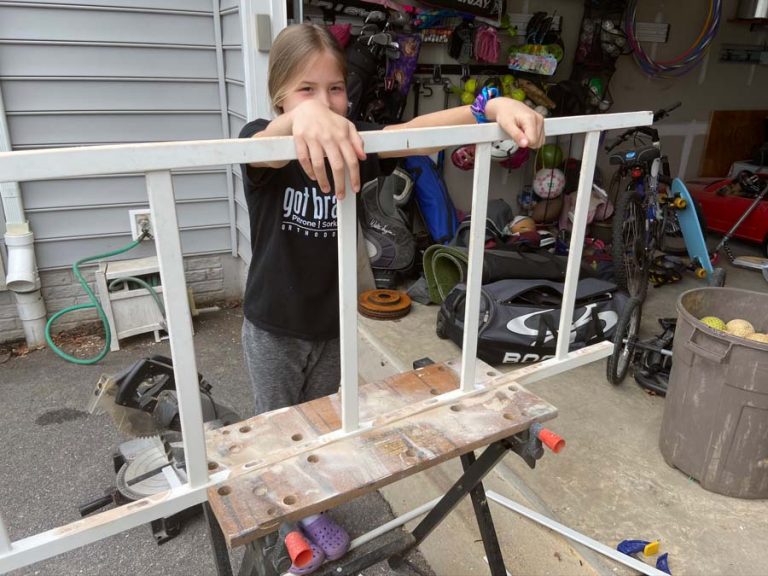 From Crib Rail to Blanket Ladder in 6 Easy Steps » Cathartic Crafting