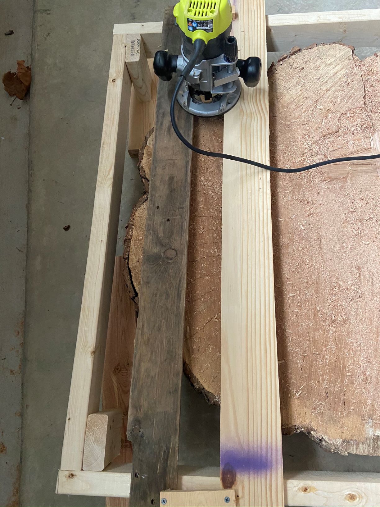 The Easiest Way to Even Out a Wood Slab with Basic Tools