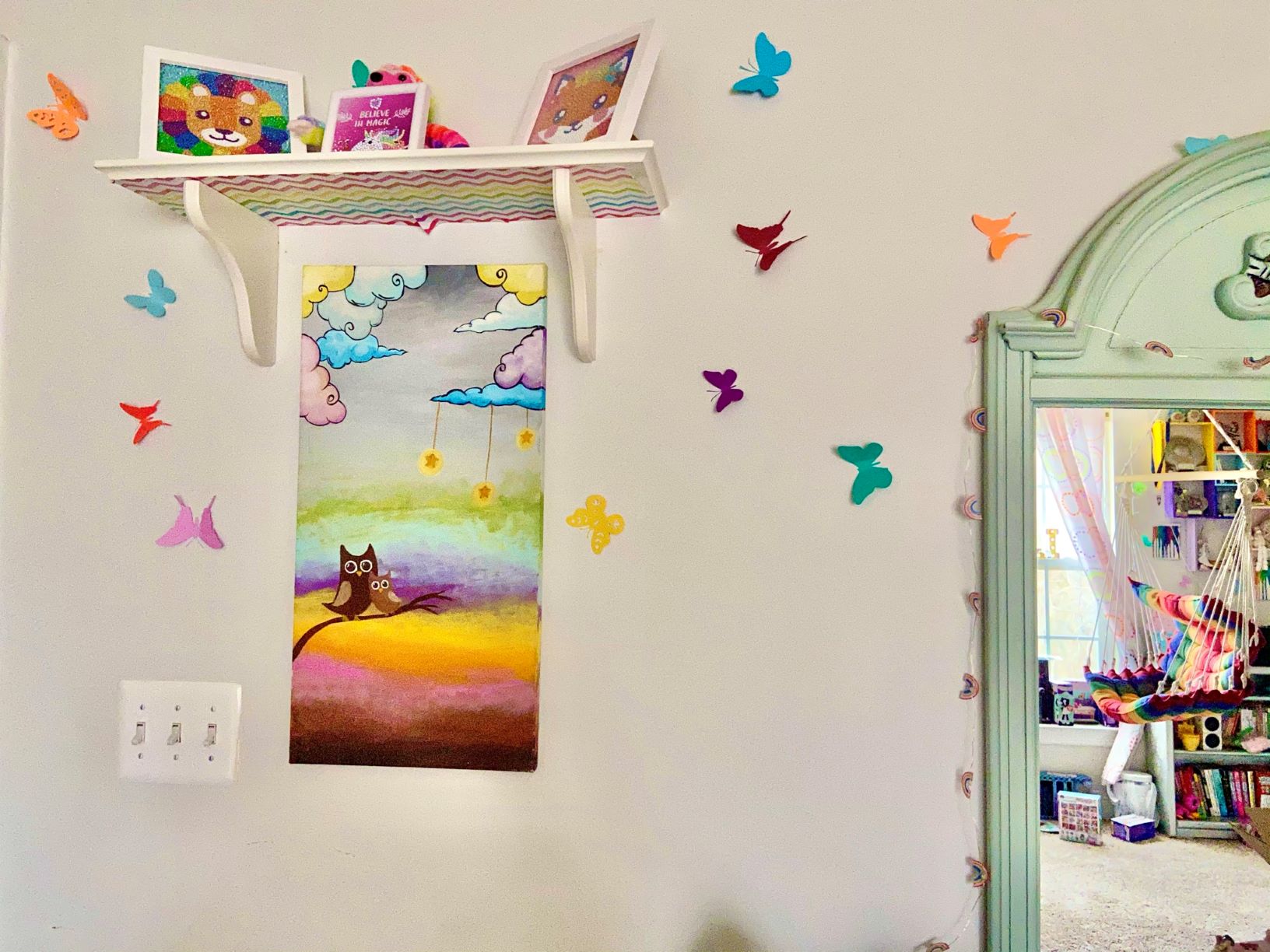 Brilliantly Beautiful Kid's Rainbow Room Idea » Cathartic Crafting