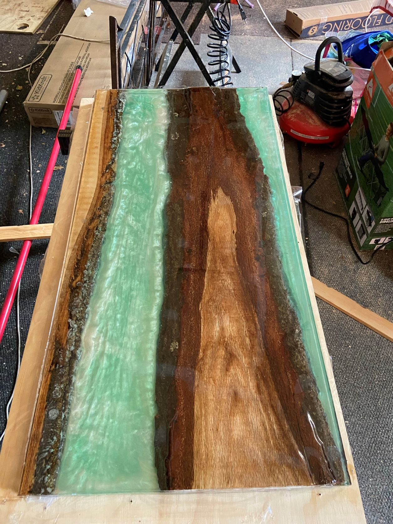 DIY Resin Coffee Table Anyone Can Do » Cathartic Crafting